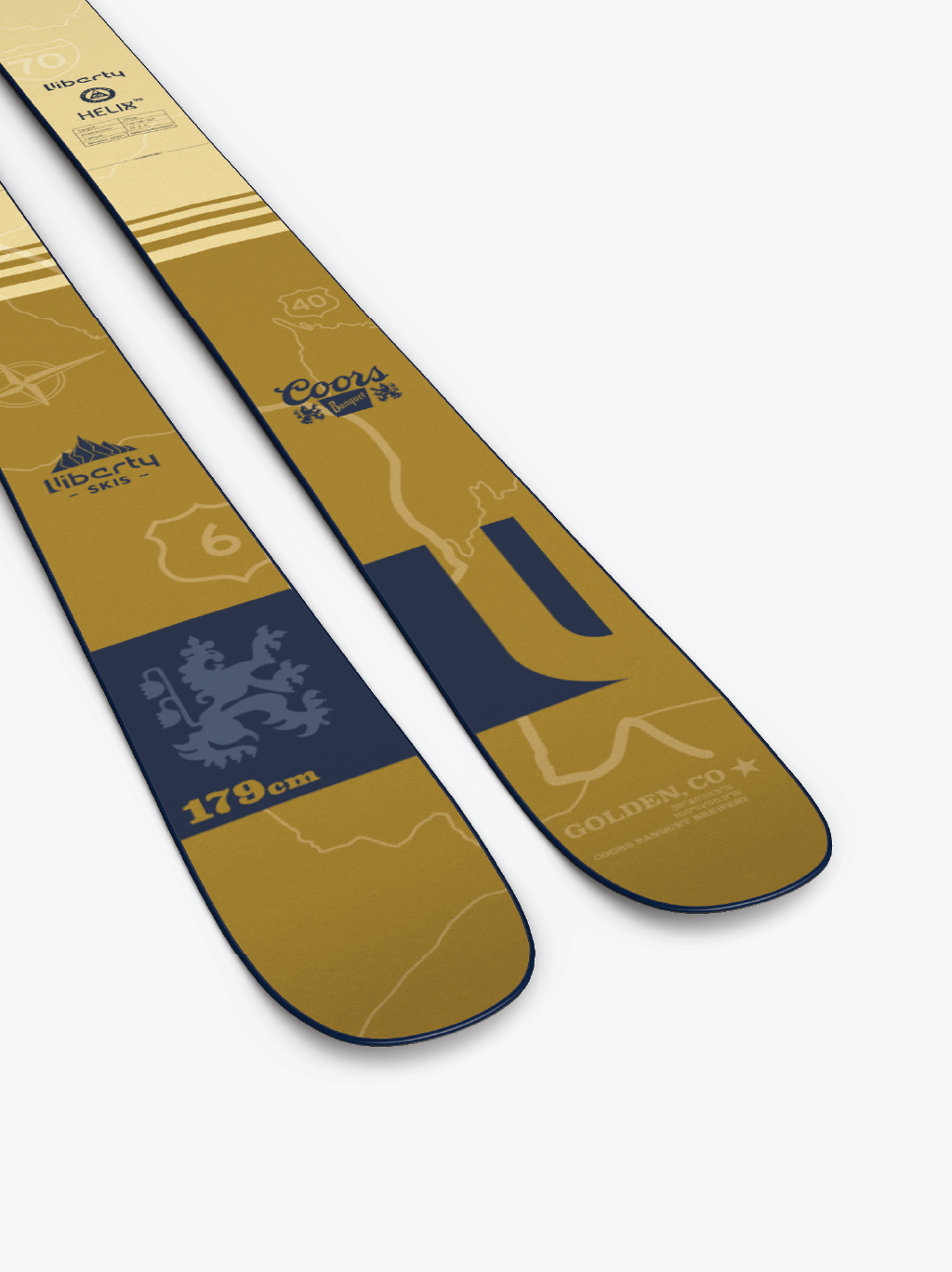 Liberty Skis x Coors Banquet Helix 98
